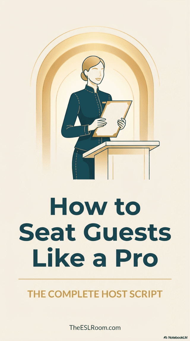 How to Seat Guests Professionally: The Host's Complete Script - The Esl ...